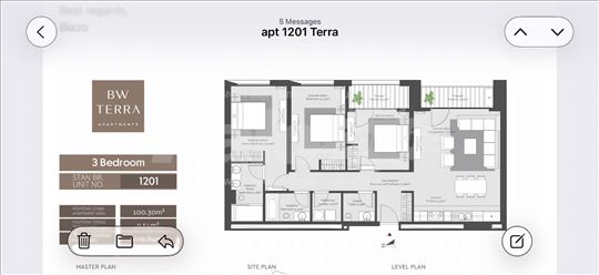 4-sobni stan 110 m2 u zgradi Terra,BW