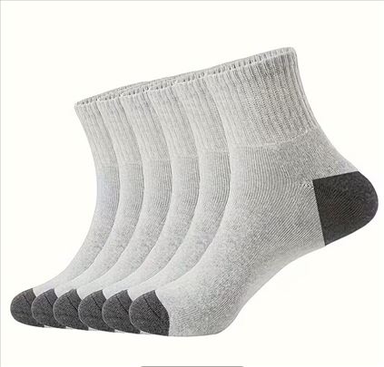 6 Pairs Breathable Mid-Calf Socks