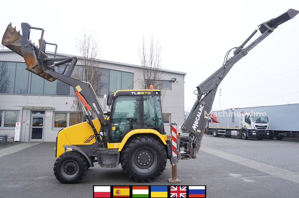 Mecalac TLB870 backhoe loader / 1990 MTH! / joysticks bager-utovarivač
