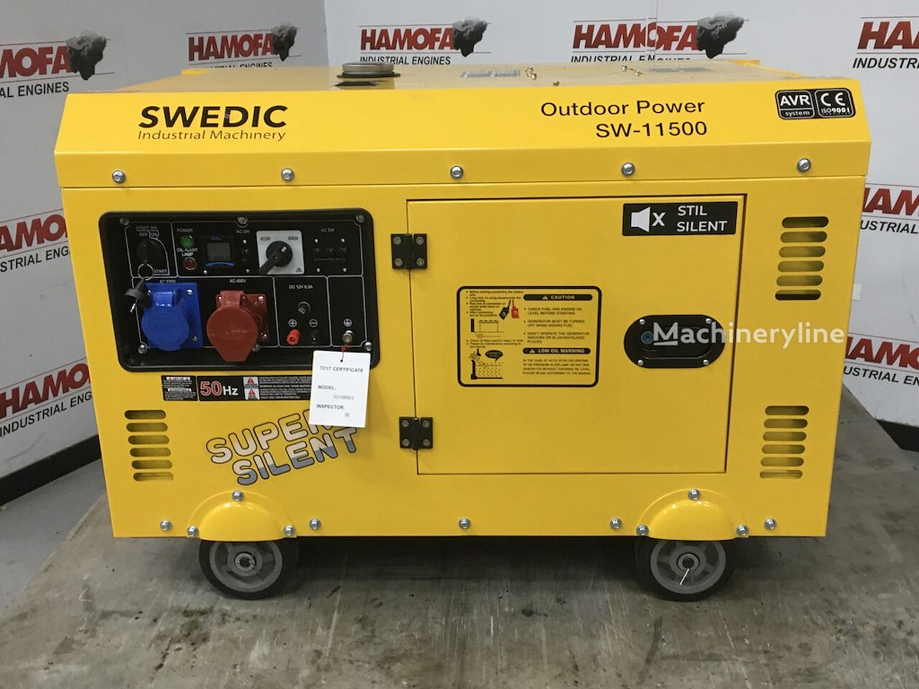 Novi Swedic SW-11500 GENERATOR 10KVA NEW diesel generator