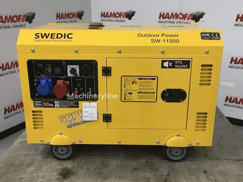 Novi Swedic SW-11500 GENERATOR 10KVA NEW diesel generator