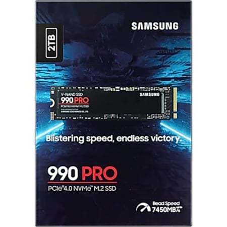 SSD 2TB Samsung 990 PRO, MZ-V9P2T0BW, 7450/6900 MB/s, NVMe, Gen4