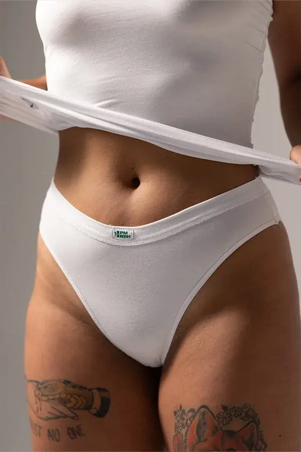 POMIRISHI BAMBOO UNDERWEAR Ženske gaćice brazilke, Bele