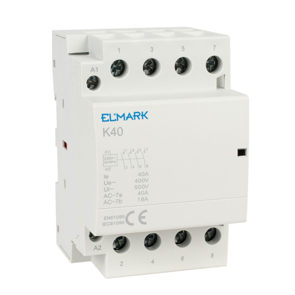 INSTALACIONI KONTAKTOR K40 4NO 40A 230V TROPOLNI 23409 Elmark