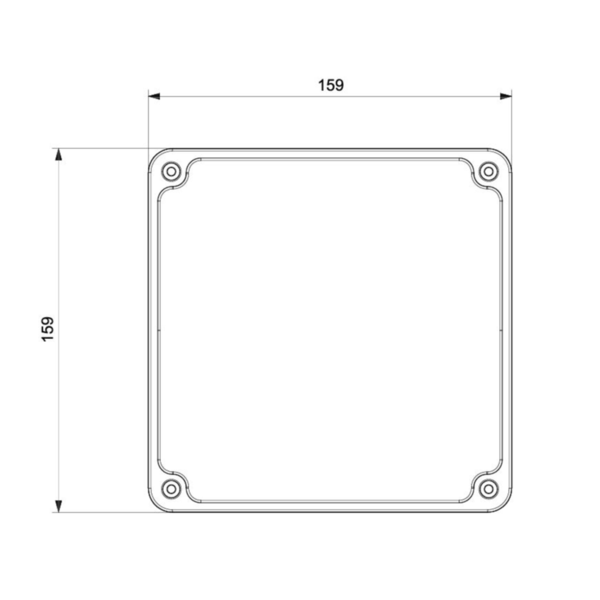 RAZVODNA KUTIJA OG 150x150x80mm ABS SIVA EP320320 Eraplast