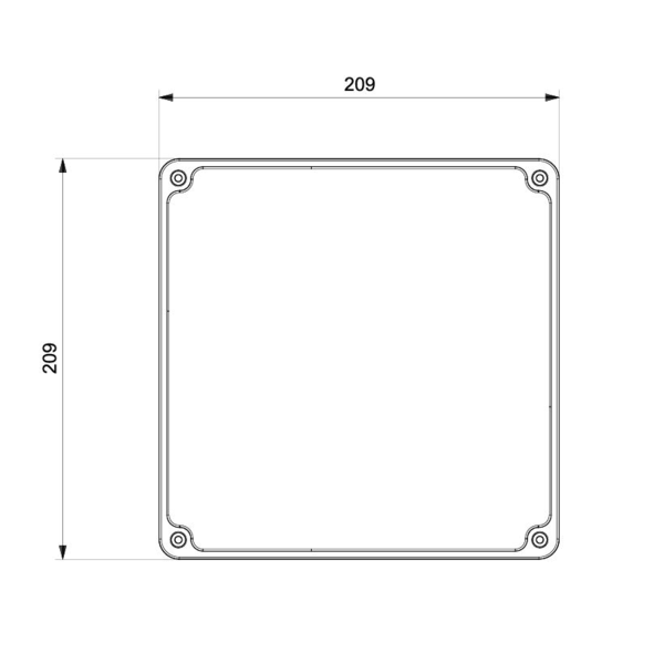 RAZVODNA KUTIJA OG 200x200x80mm ABS SIVA EP320335 Eraplast