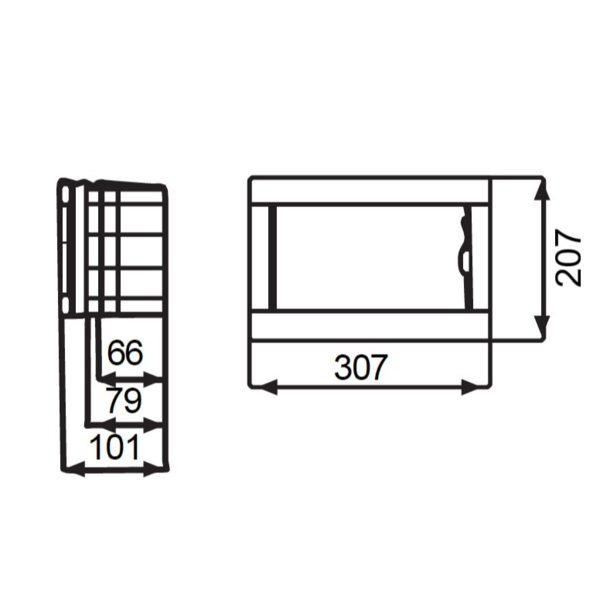 EP-12U RAZVODNA TABLA 12 OSIGURACA UZIDNA EP220142 Eraplast