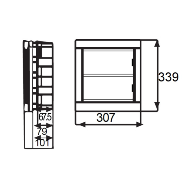 EP-24U RAZVODNA TABLA 24 OSIGURACA UZIDNA EP220148 Eraplast
