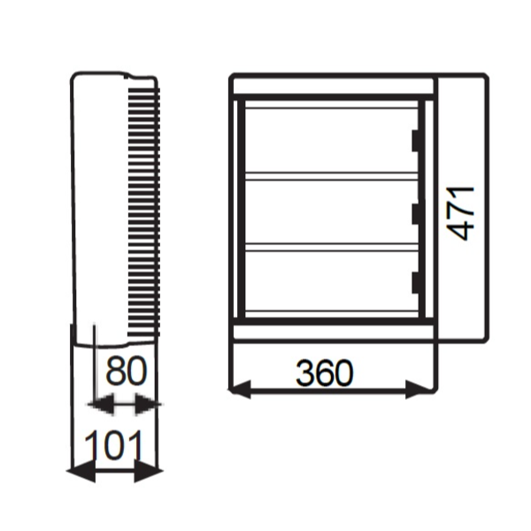 EP-36N RAZVODNA TABLA 36 OSIGURACA NAZIDNA EP220191 Eraplast
