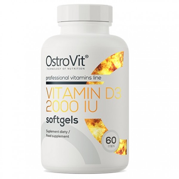 OstroVit Vitamin D3 2000 IU - 60 kapsula