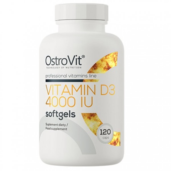 OstroVit Vitamin D3 4000 IU - 120 gelkapsula
