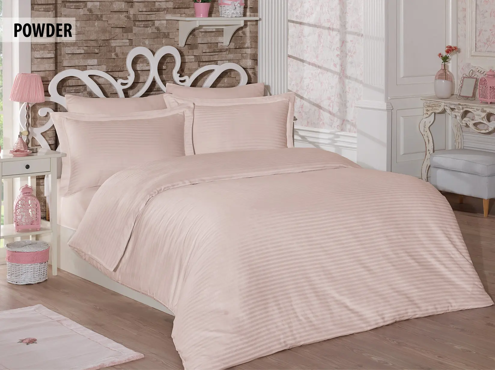 L'essentiel Maison Komplet posteljina Classic Line, 200x220 cm, Roze
