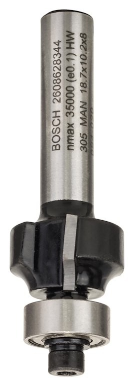 Bosch Glodala za zaobljavanje 2608628344, 8 mm, R1 3 mm, L 10,2 mm, G 53 mm