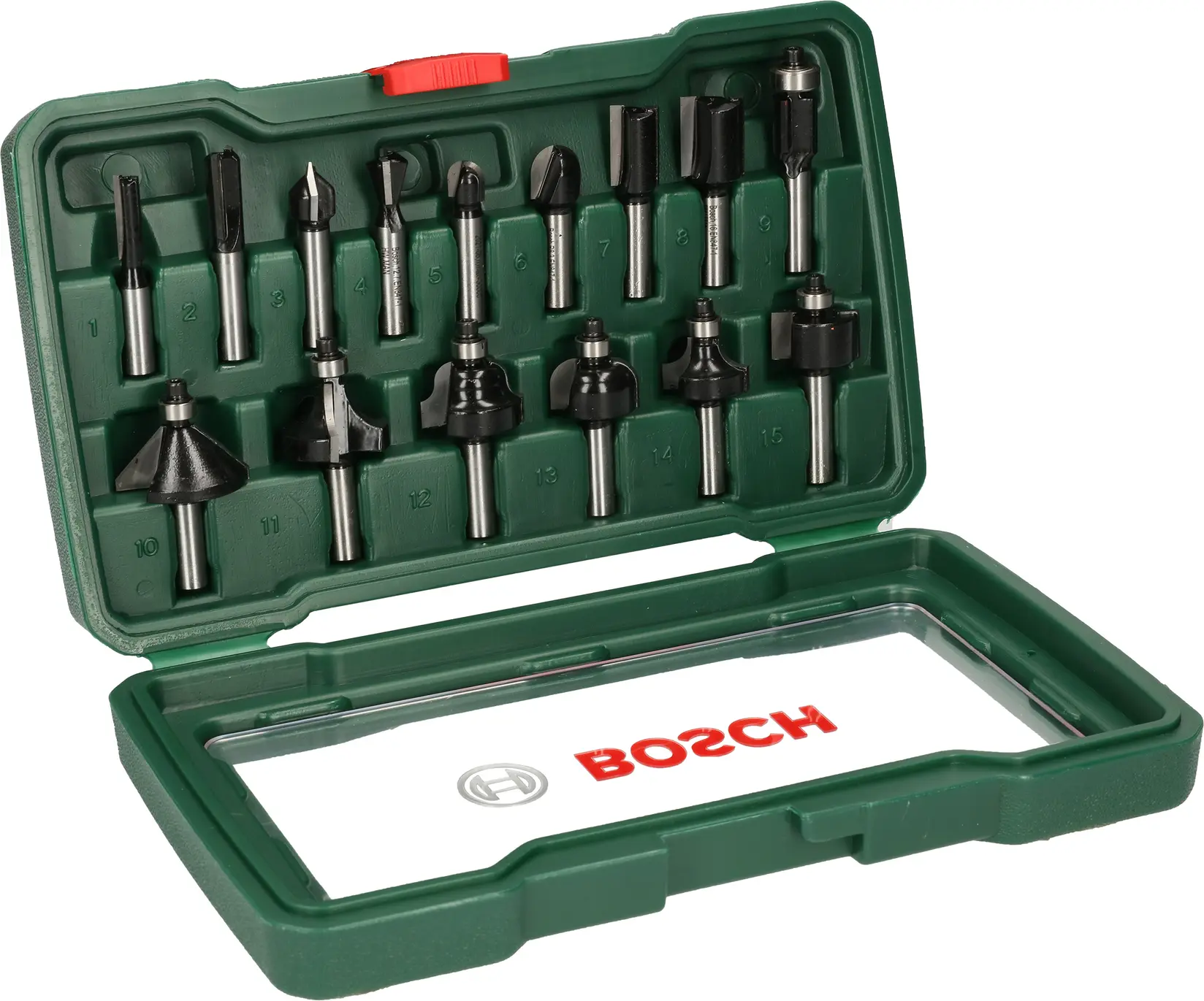 Bosch 15-delni set TC glodala (8 mm prihvat) 2607019469
