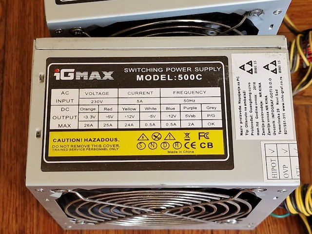 Napajanje iGmax model 500C 500W