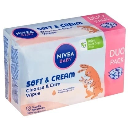 Nivea Baby Soft & Cream vlažne maramice 2x57 komada DUO PACK