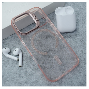 Maska Mag Case Bling Camera Bracket za iPhone 17 Pro pink