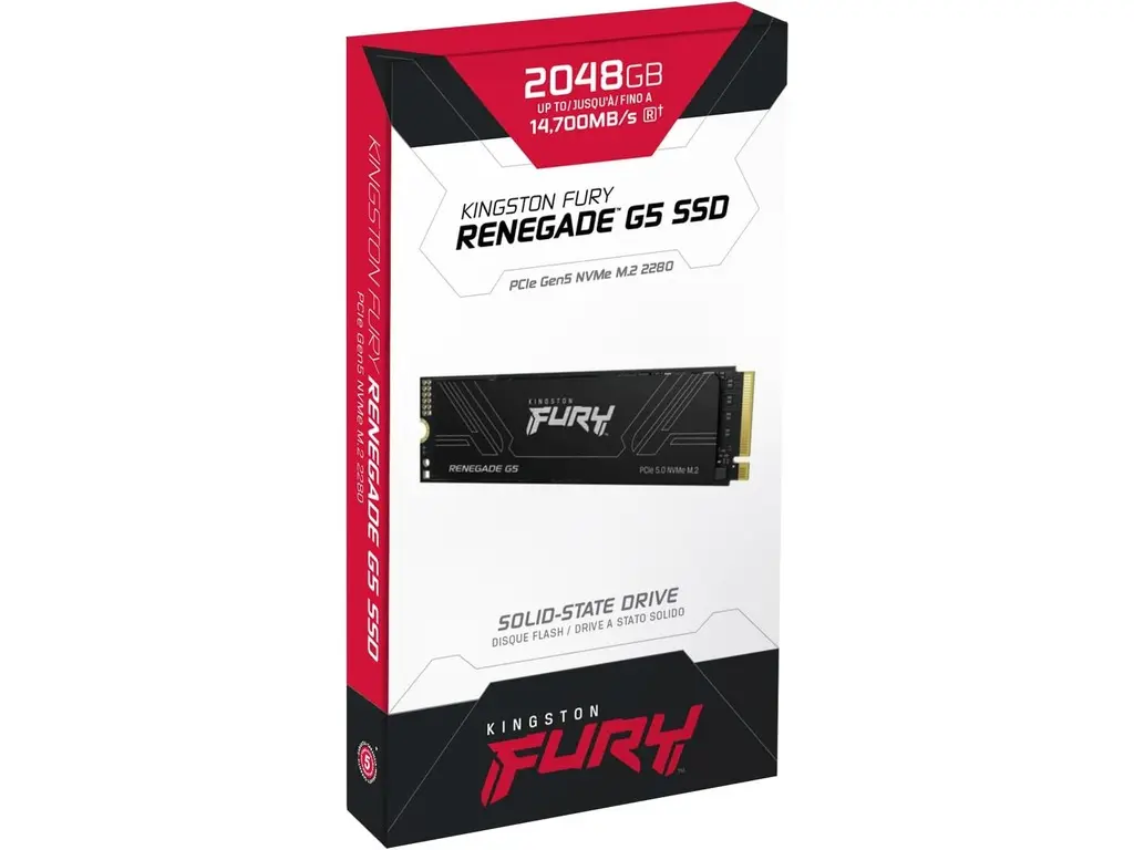 Kingston SSD Fury Renegade, 2TB, NVMe, M.2, PCIe 5.0, 14700/14000MB/s, crni