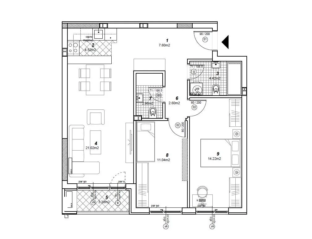 Stan,NOVI SAD,TELEP,kv: 70.00, € 151920, ID: 1101430