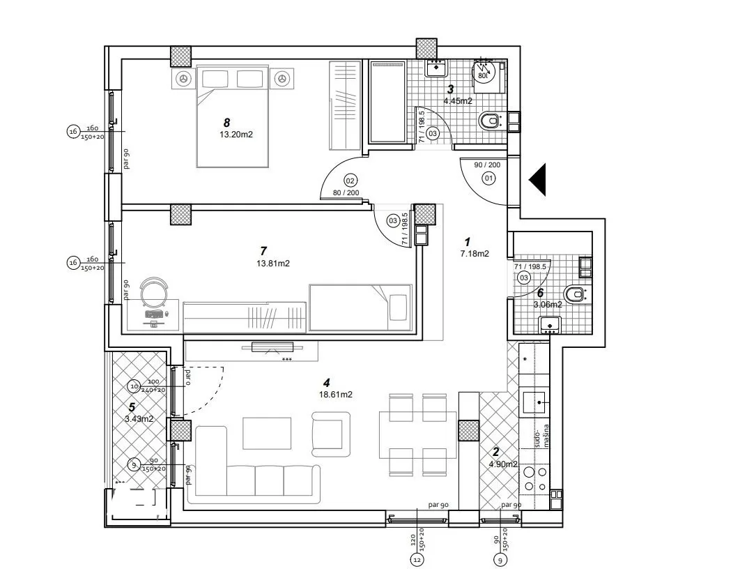 Stan,NOVI SAD,TELEP,kv: 66.00, € 143080, ID: 1101407
