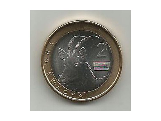 Zambia 2 kwacha 2024. UNC Bimetal