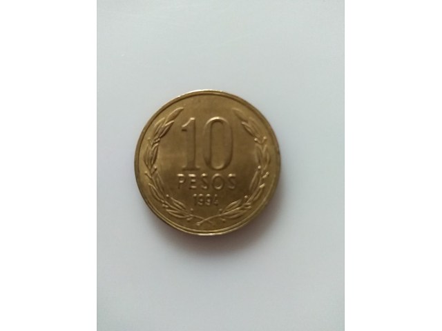 10 pezoa Čile,  1994.