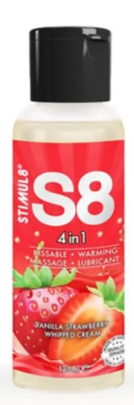 S8 Lubrikant 4 u 1 Vanilla Strawberry Whipped Cream, 125ml