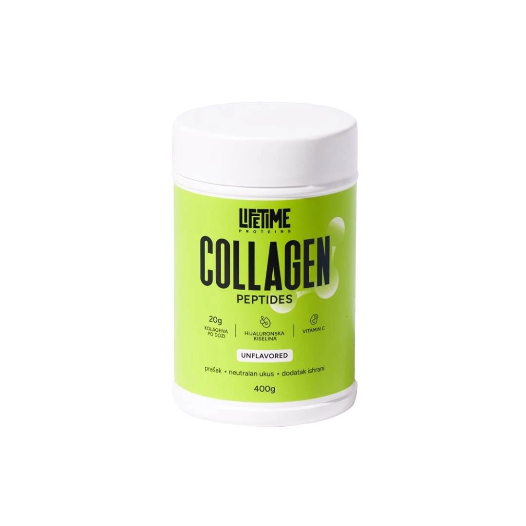 Lifetime Proteins COLLAGEN PEPTIDES Kolagen u Prahu 400 g; Kolagen sa Hijaluronskom Kiselinom i Vitaminom C