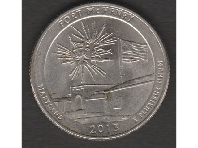 ¼ Dollar `Washington Quarter` (Fort McHenry, Maryland)