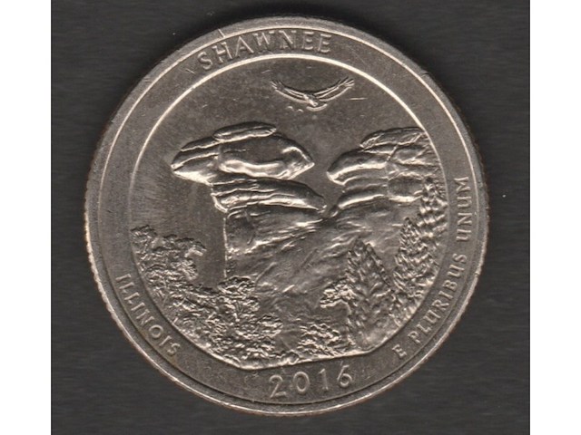 ¼ Dollar `Washington Quarter` (Shawnee National Forest