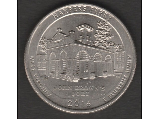 ¼ Dollar `Washington Quarter` (Harpers Ferry National H