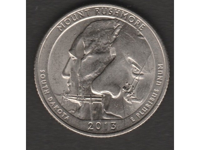 ¼ Dollar `Washington Quarter` (Mount Rushmore)