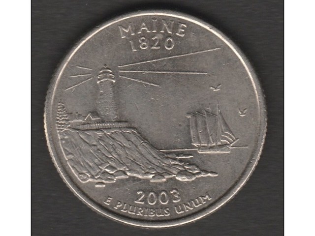 ¼ Dollar `Washington Quarter` (Maine)