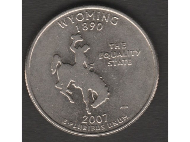 ¼ Dollar `Washington Quarter` (Wyoming)