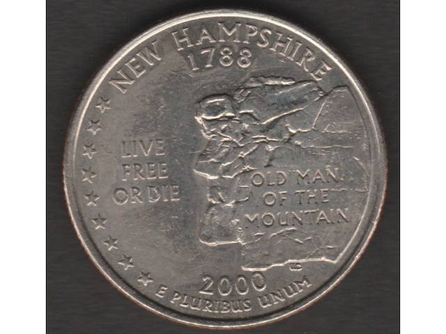 ¼ Dollar `Washington Quarter` (New Hampshire)