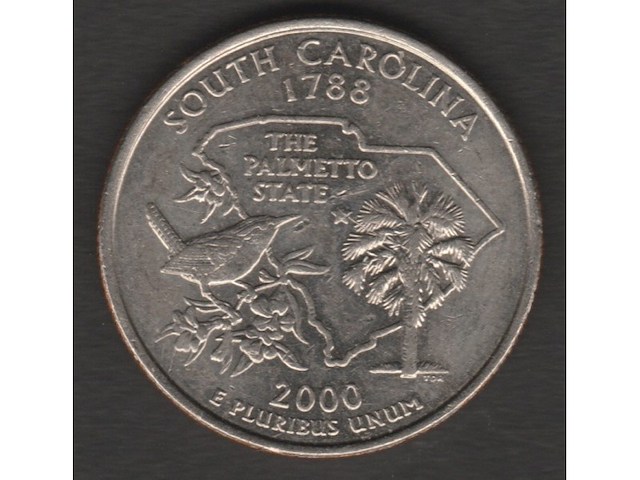 ¼ Dollar `Washington Quarter` (South Carolina)
