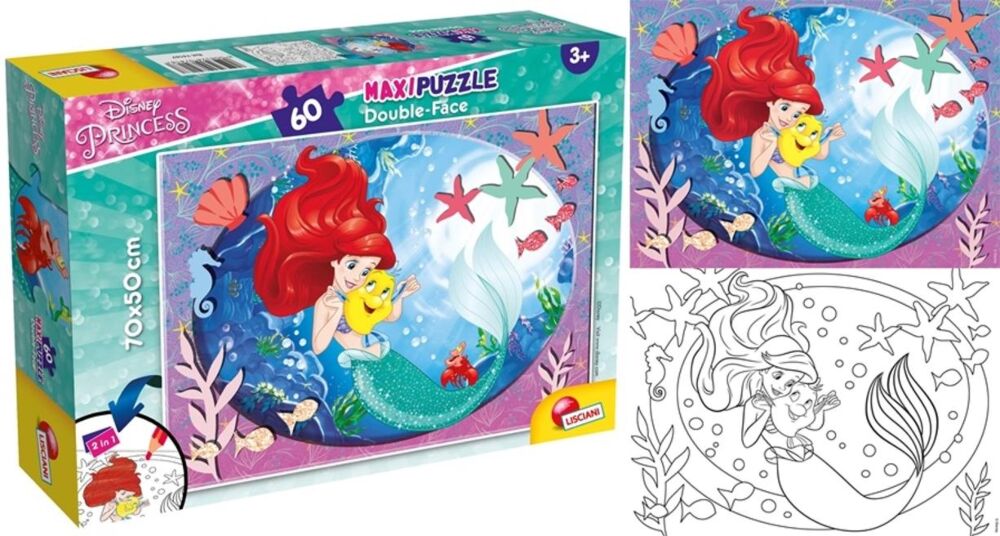 Lisciani Slagalica 60 delova maxi disney mala sirena