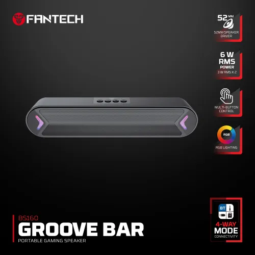 Bluetooth zvucnik Fantech BS160 GROOVE BAR crni