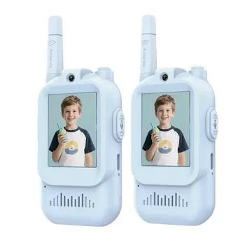 JK200 KIDS VIDEO WALKIE-TALKIE WITH CAMERA - 2 PCS. - BLUE