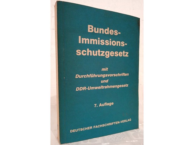 FEDERALNI ZAKON O KONTROLI IMISIJE- 7-MO IZDANJE