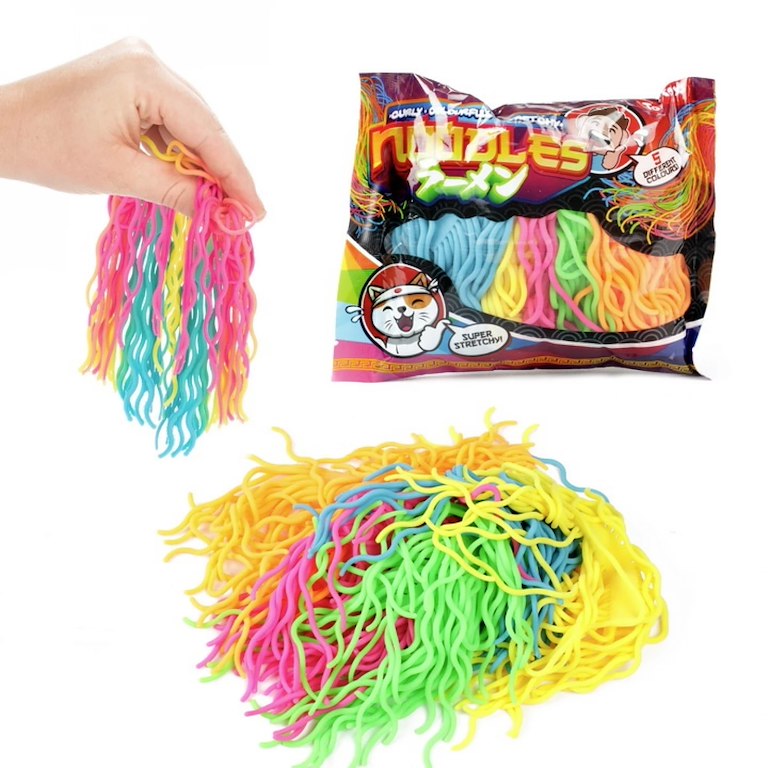 Set FUN Noodles ljigavci rastegljivi Curly Colornul 5pcs 35102A