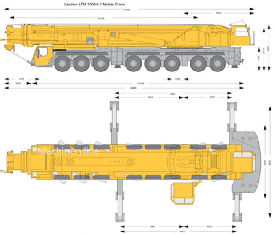Liebherr LTM 1500-8.1 dizalica za sve terene