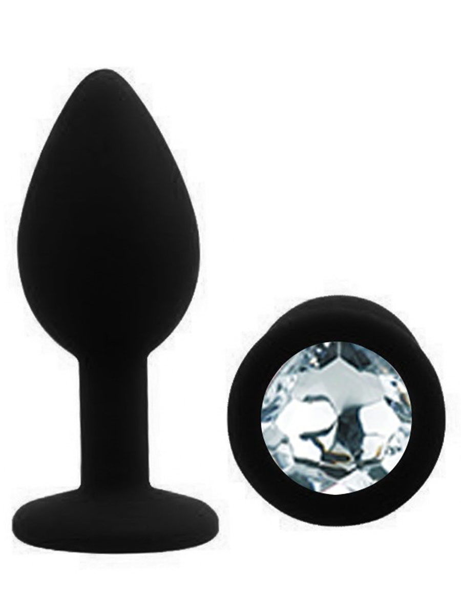 Diamond Silicone Butt Plug Medium