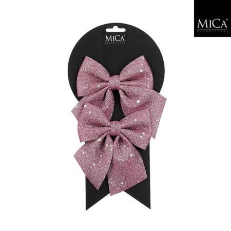 Dekordom 1179626 bow set 2pcs 13cm - lilac - edl ng dekoracija ( 044577 )