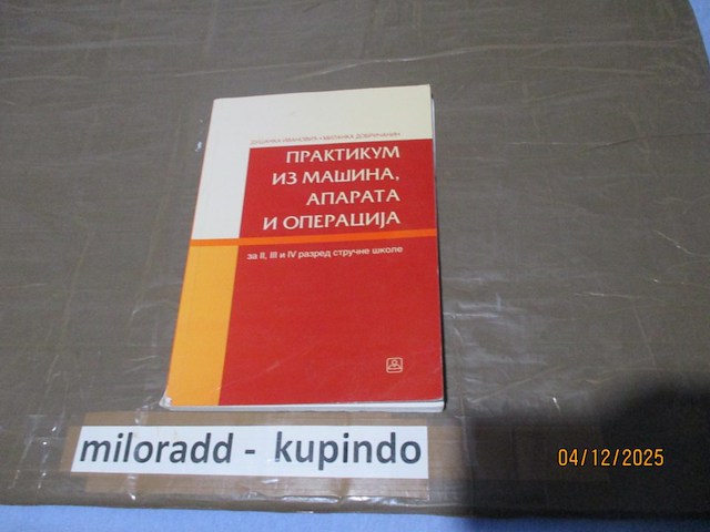 Praktikum `iz` mašina `aparata i` operacija za II,III i