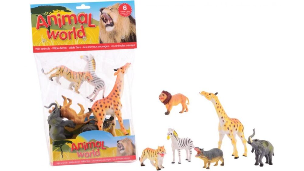 Animal World životinje divlje u kesi 6 komada