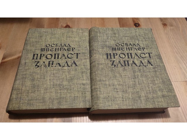 Osvald Špengler, Propast zapada 1-2