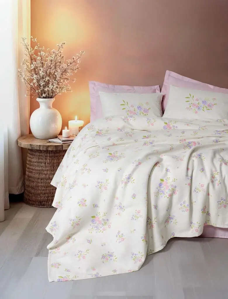 L'essentiel Maison Set posteljina Petal, 180x240 cm, Beli