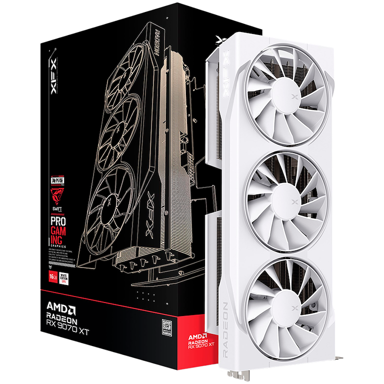 XFX Swift RX 9070XT White 16GB GDDR6 RDNA 4