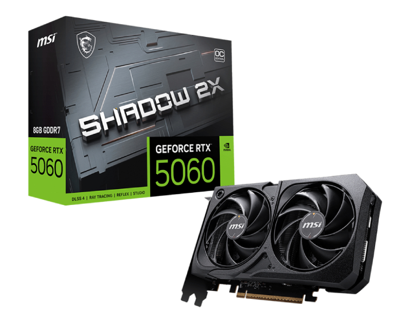 GeForce RTX 5060 SHADOW 8GB 28bit RTX 5060 8G SHADOW 2X OC grafička karta